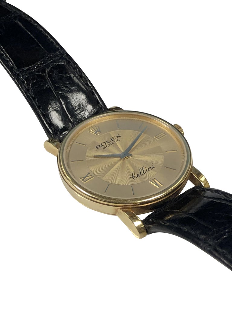 Rolex Cellini 5115 Yellow Gold Mechanical Wristwatch at 1stDibs
