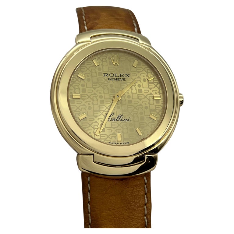 Rolex Cellini 6623 37mm Jubilee Dial 18K Yellow Gold Box Papers - Great ...