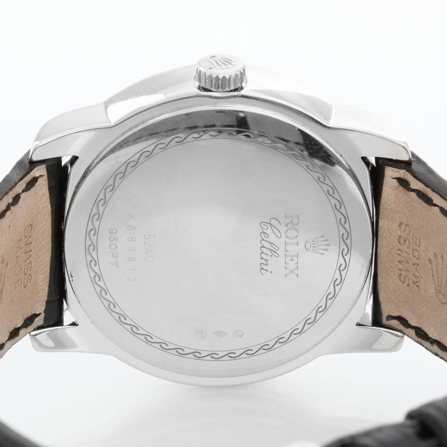 Rolex Cellini Cellinium Platinum Men's Watch 5240/6 For Sale at 1stDibs ...