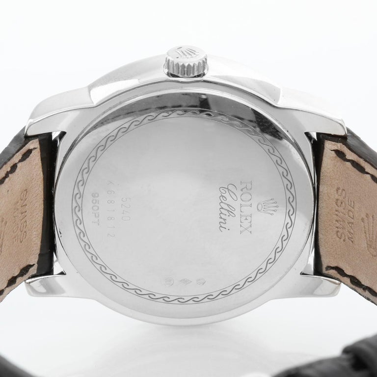 Rolex Cellini Cellinium Platinum Men's Watch 5240/6 For Sale at 1stDibs