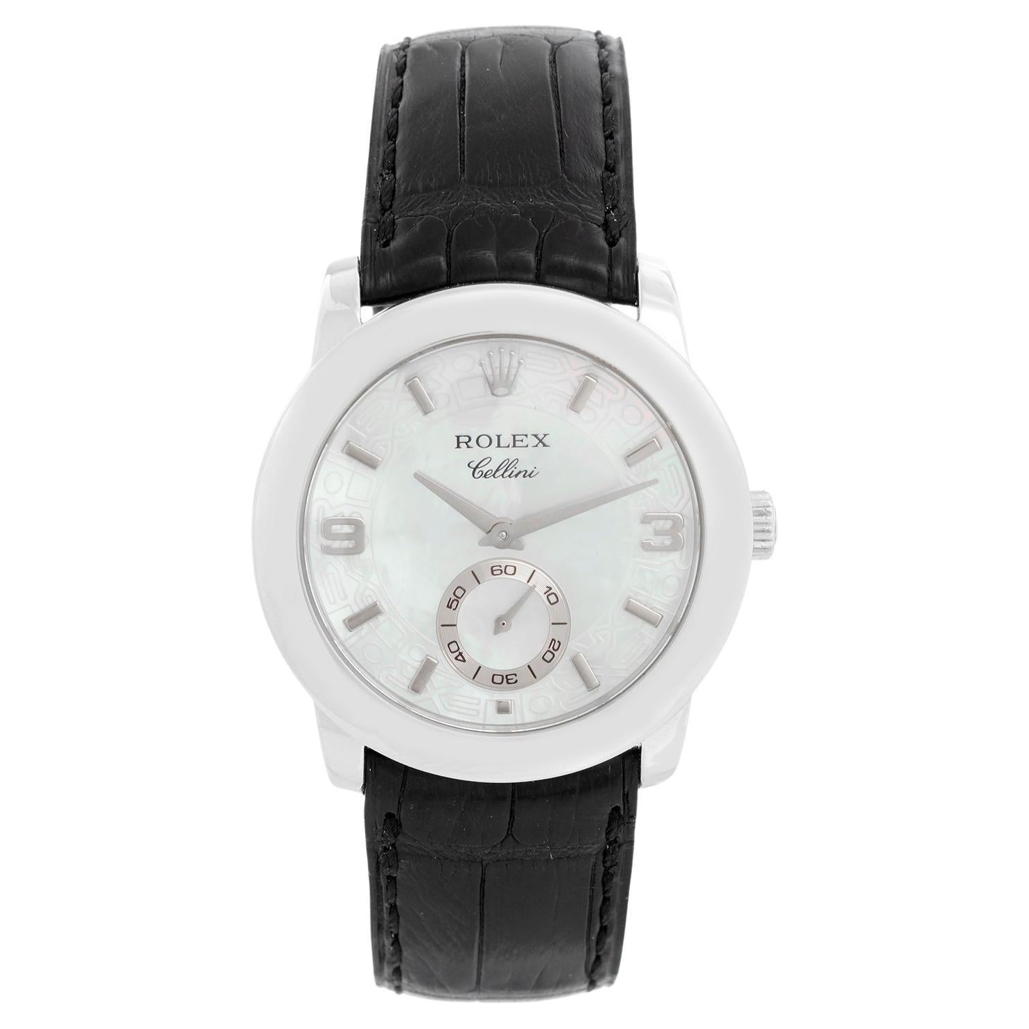 Rolex Cellini Cellinium Platinum Men's Watch 5240/6 For Sale at 1stDibs ...