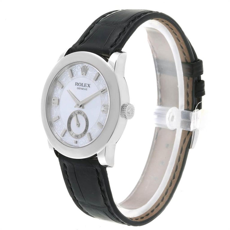 Rolex Cellini Cellinium Platinum Mother of Pearl Men's Watch 5240 For ...