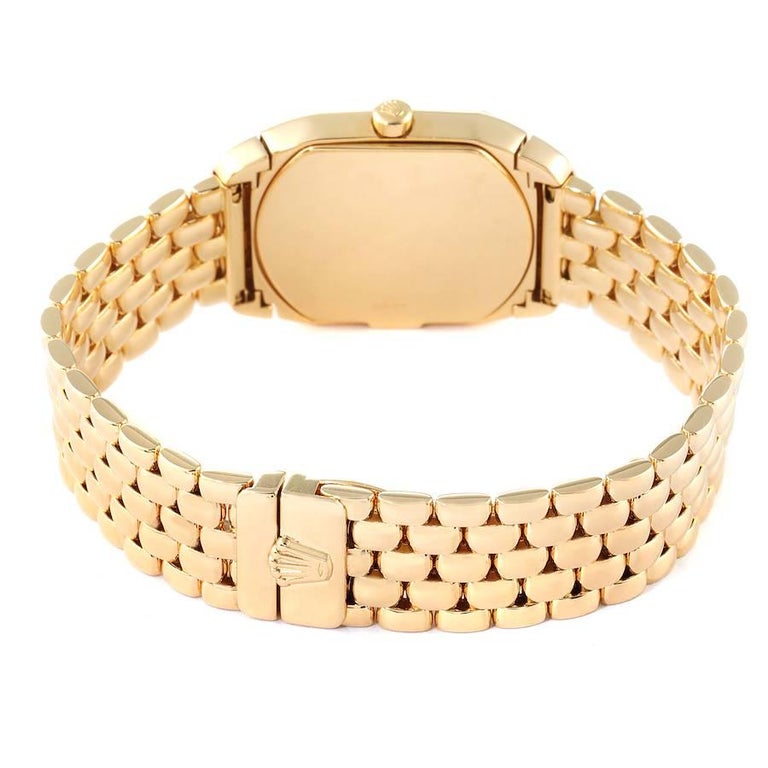 Rolex Cellini Cellissima Yellow Gold Champagne Dial Ladies Watch 6631 ...