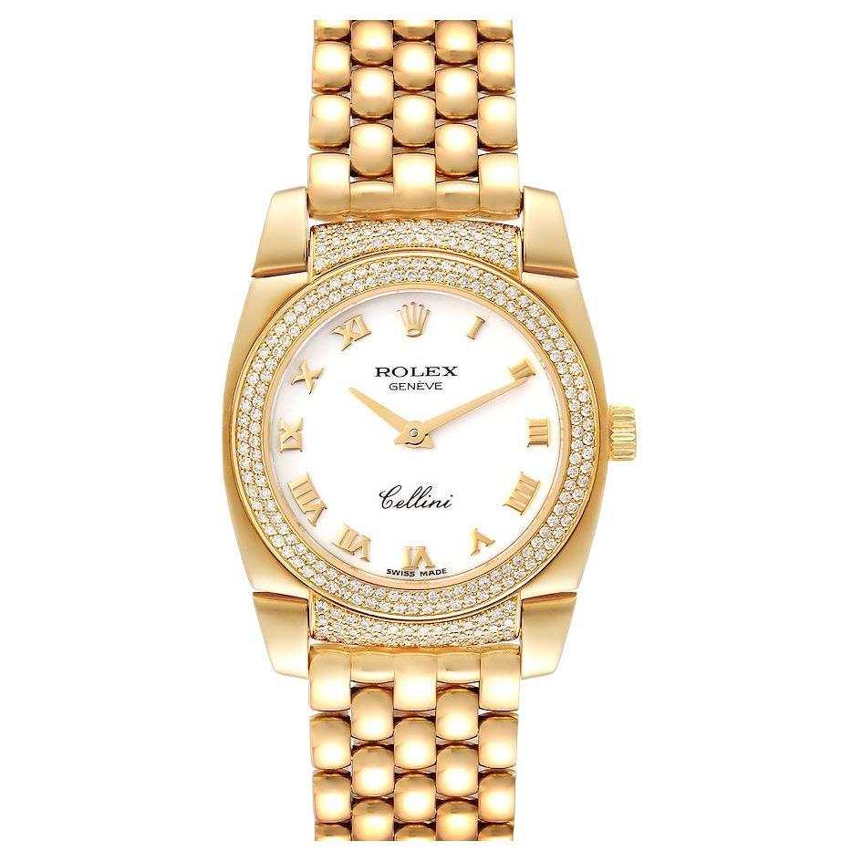 Rolex Cellini 18 Karat Yellow Gold Ladies Dress Watch at 1stDibs