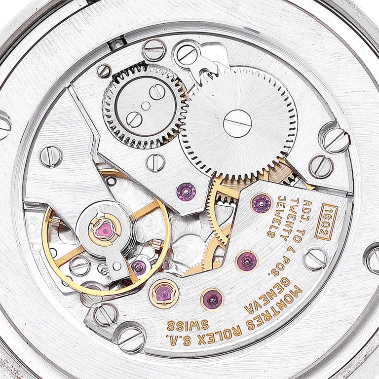 Rolex Cellini Classic 18k White Gold Silver Guilloche Dial Mens Watch ...