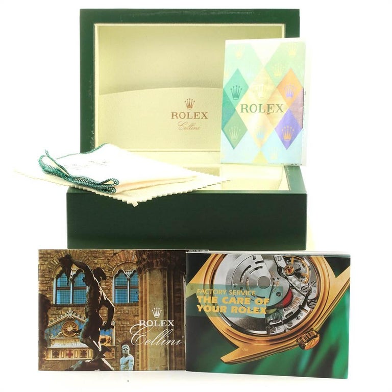 Rolex Cellini Classic Slate Dial White Gold Men's Watch 5116 Box Papers ...