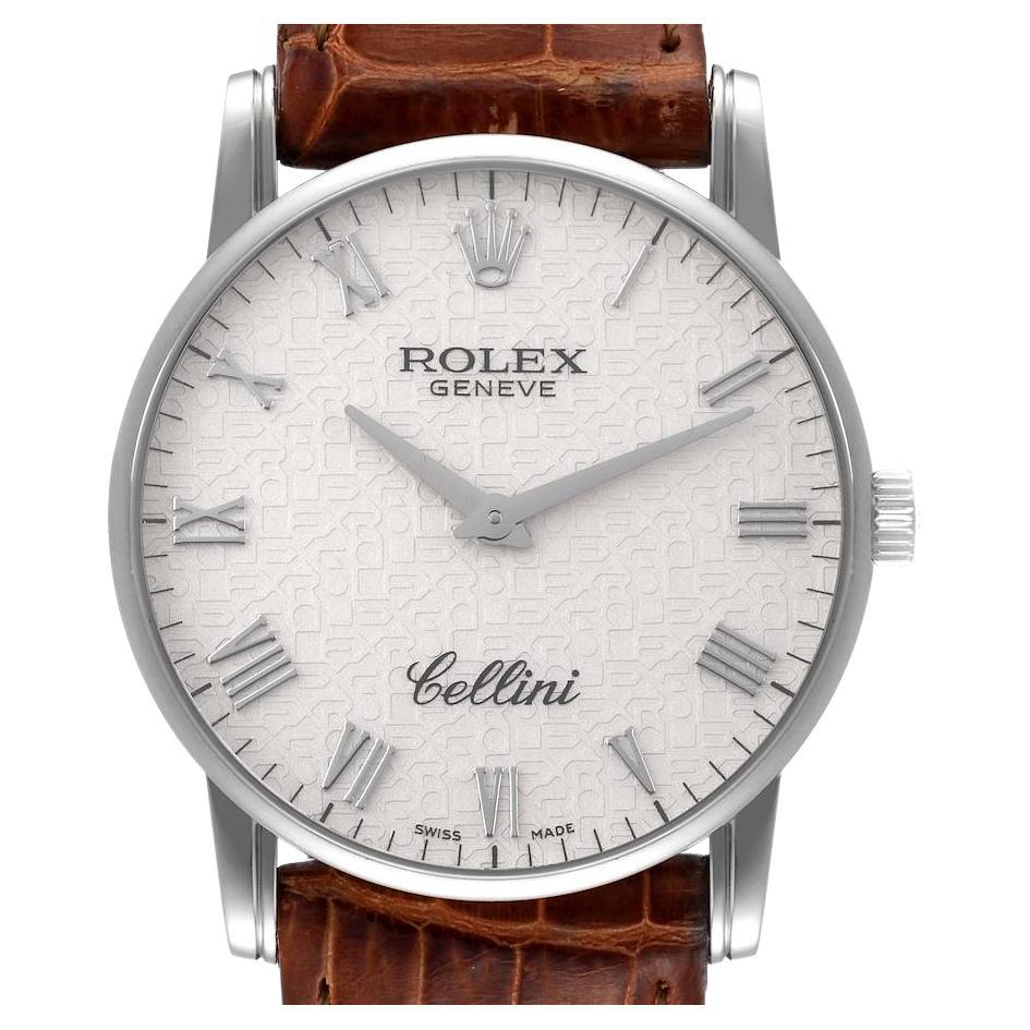 Rolex Cellini Classic 18 Karat Yellow Gold Slate Dial Watch 5116 Box ...