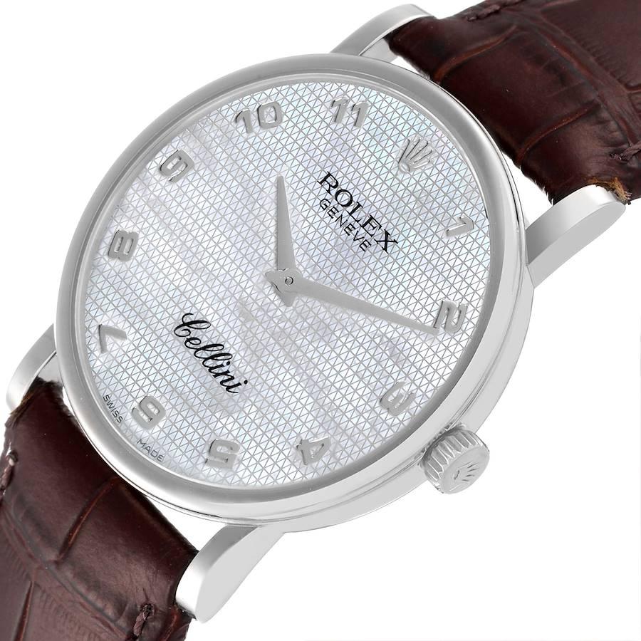 Rolex Cellini Classic White Gold MOP Dial Mens Watch 5115 For Sale at ...