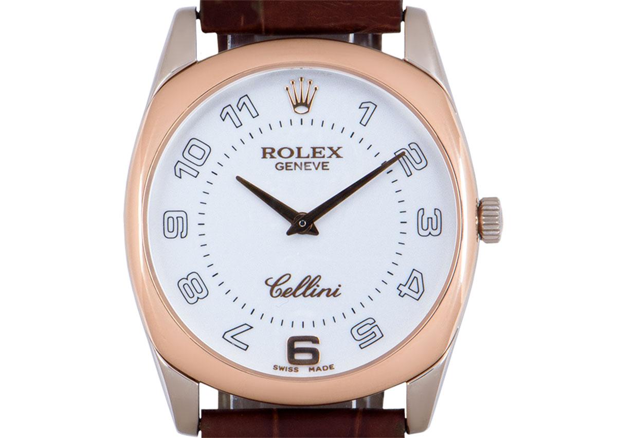 Rolex Cellini Danaos White and Rose Gold 4233 Watch at 1stDibs