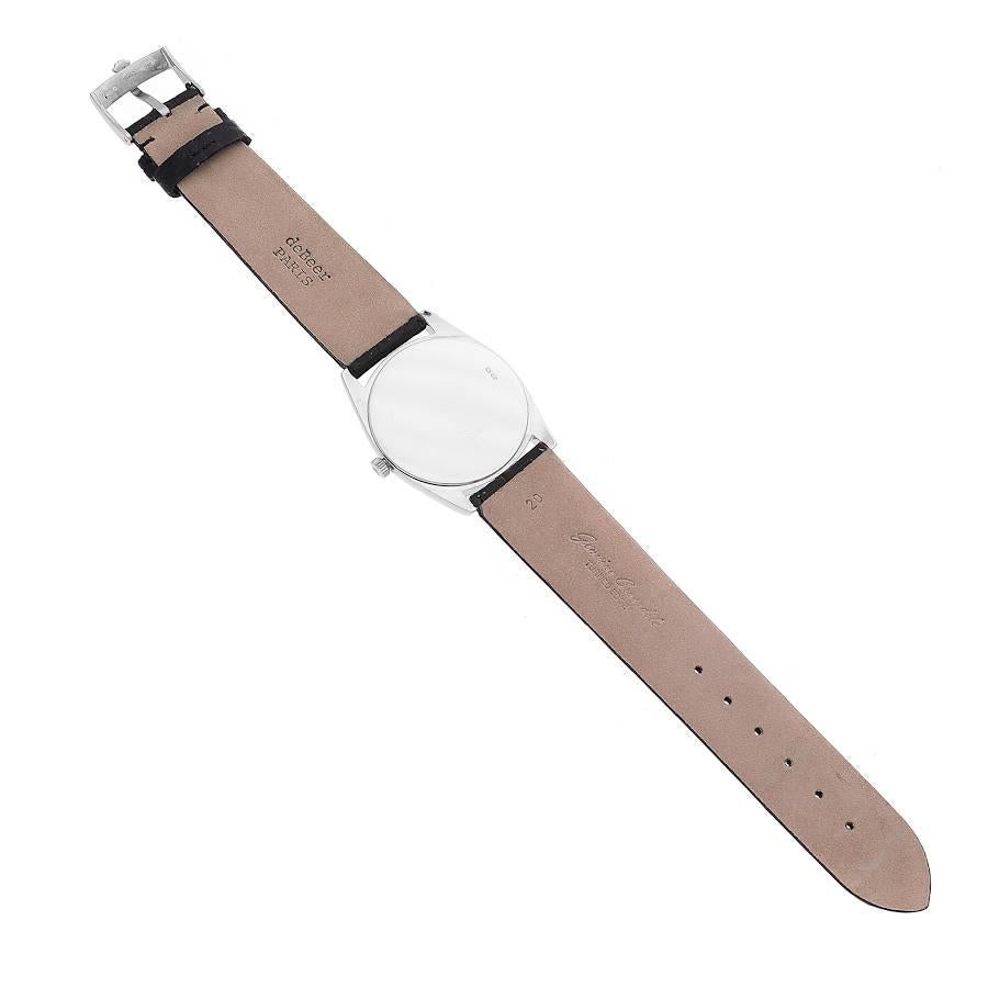 Rolex Cellini Danaos White and Rose Gold Black Strap Mens Watch 4233 ...