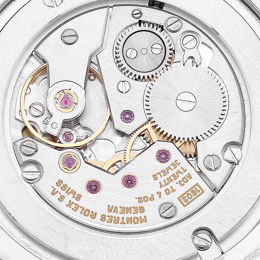 Rolex Cellini Danaos White and Rose Gold Black Strap Mens Watch 4233 ...