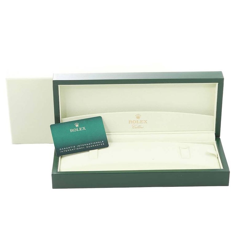 Rolex Cellini Date White Gold Blue Dial Mens Watch 50519 Box Card For ...