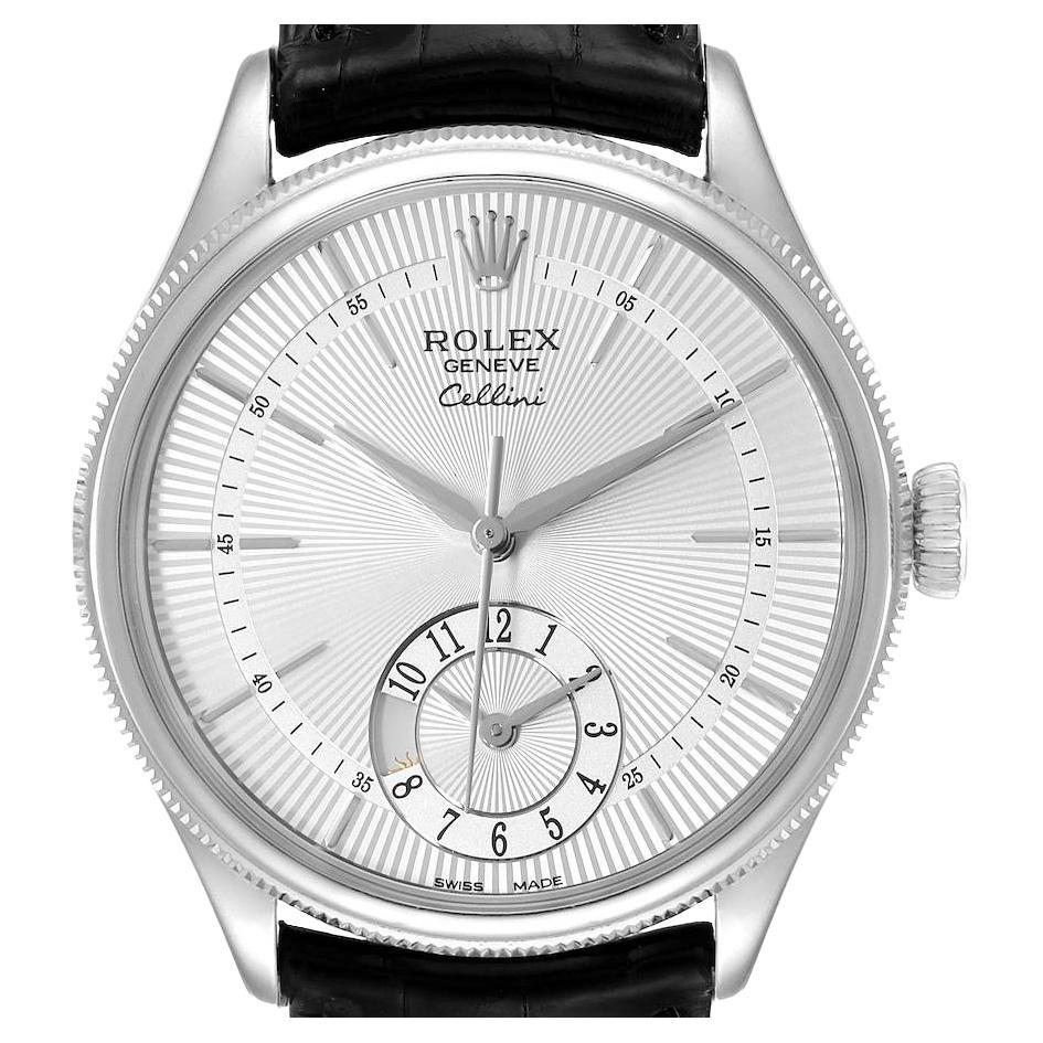 Rolex Cellini Dual Time Everose Rose Gold Automatic Men's Watch 50525 ...