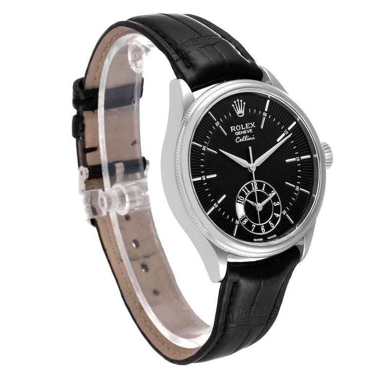 Rolex Cellini Dual Time White Gold Automatic Mens Watch 50529 For Sale ...