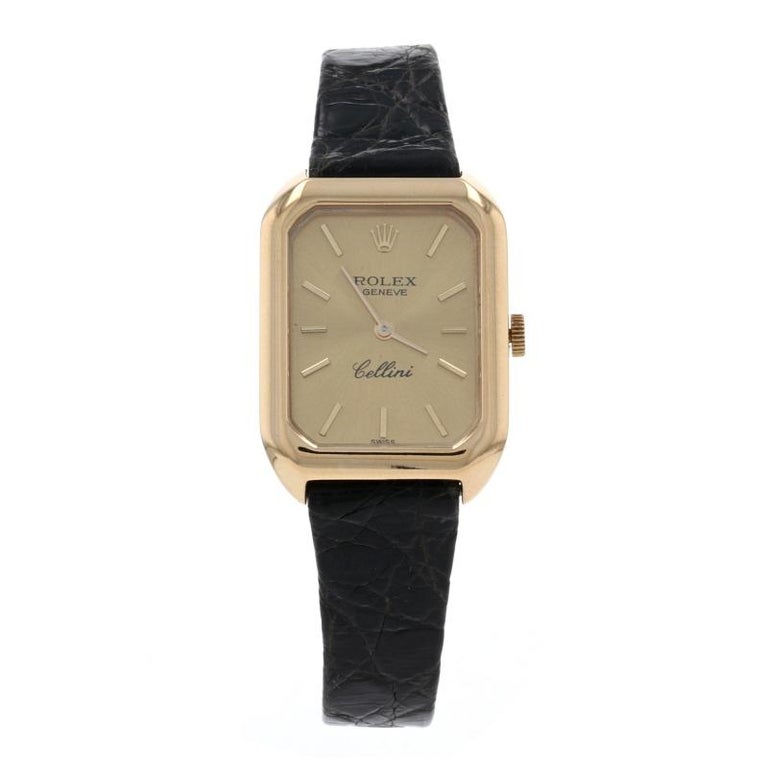 Rolex Cellini Ladies Watch 4104, 18k Yellow Gold Mechanical 1-Yr ...
