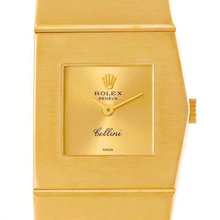 Rolex Cellini Midas 18 Karat Yellow Gold Ladies Right Handed Watch 9768 ...