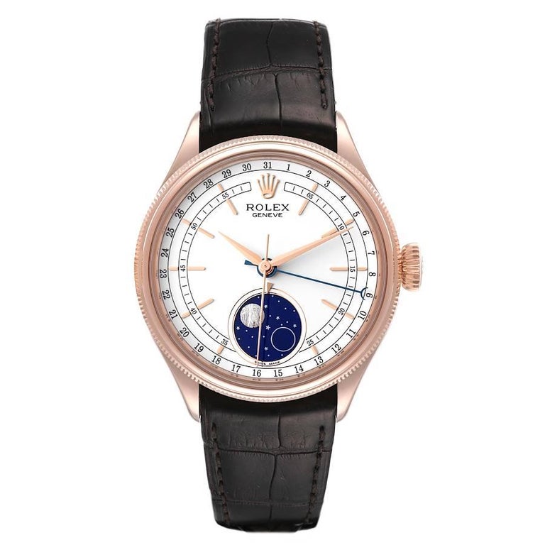 Rolex Cellini Moonphase Everose Gold Automatic Mens Watch 50535 Box ...