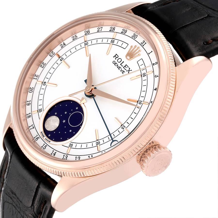 Rolex Cellini Moonphase Everose Gold Automatic Mens Watch 50535 For Sale at 1stDibs
