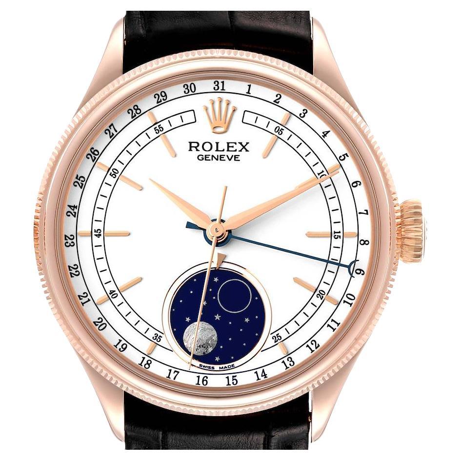 Rolex Cellini Moonphase Everose Gold Automatic Men's Watch 50535 Box ...