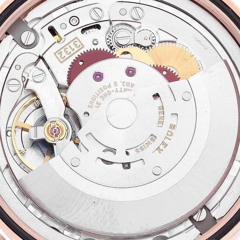 Rolex Cellini Time 18K EveRose Gold Black Dial Mens Watch 50505 Box ...