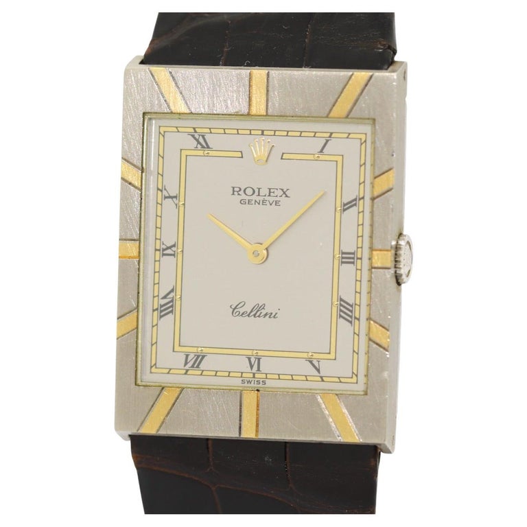 Rolex Cellini Vintage Wrist Watch, 18 Karat Whitegold, Ref. 5029 at 1stDibs