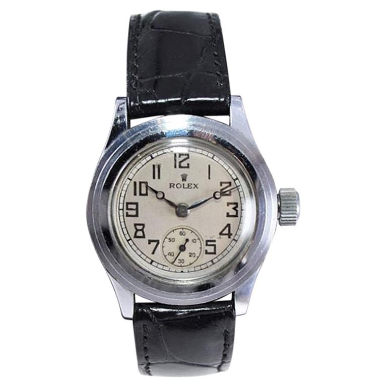 Rolex Chromium Marconi Hermetic Manual Wind Watch, circa 1930s For Sale ...