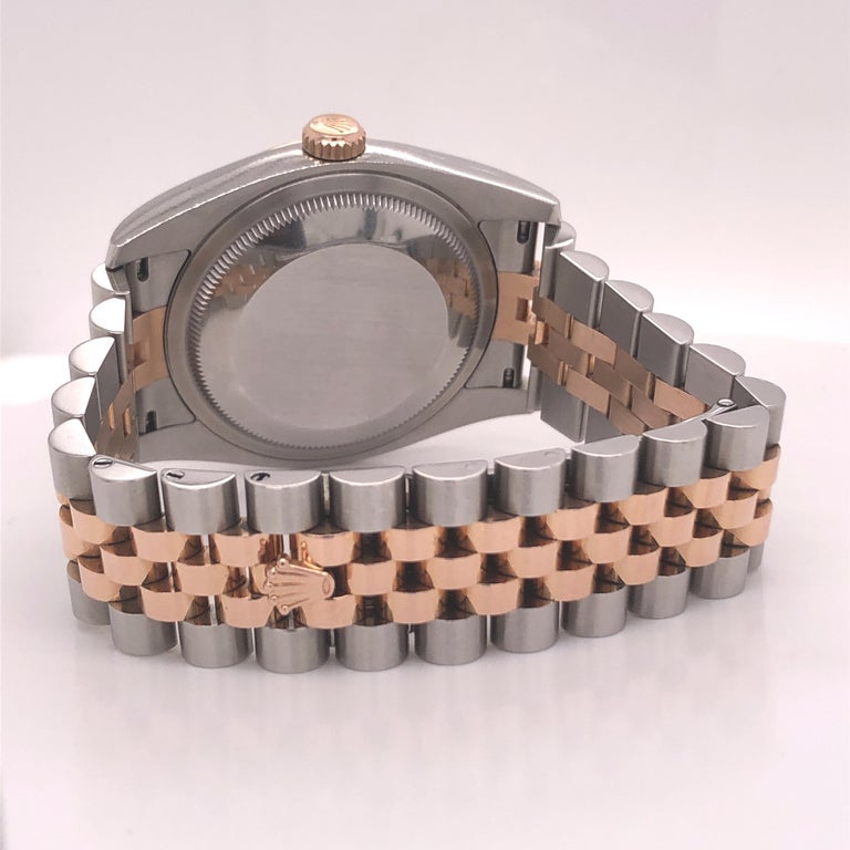Rolex Concentric Dial Roulette Auto Datejust 36mm Steel Gold Men's ...