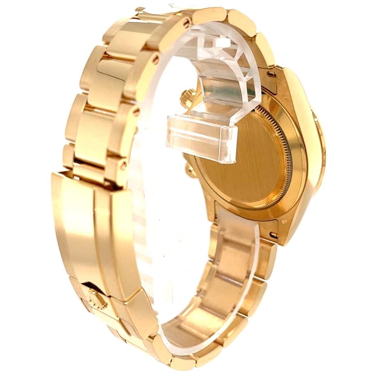 Rolex Cosmograph Daytona 18ct Yellow Gold White Dial Diamonds Watch ...