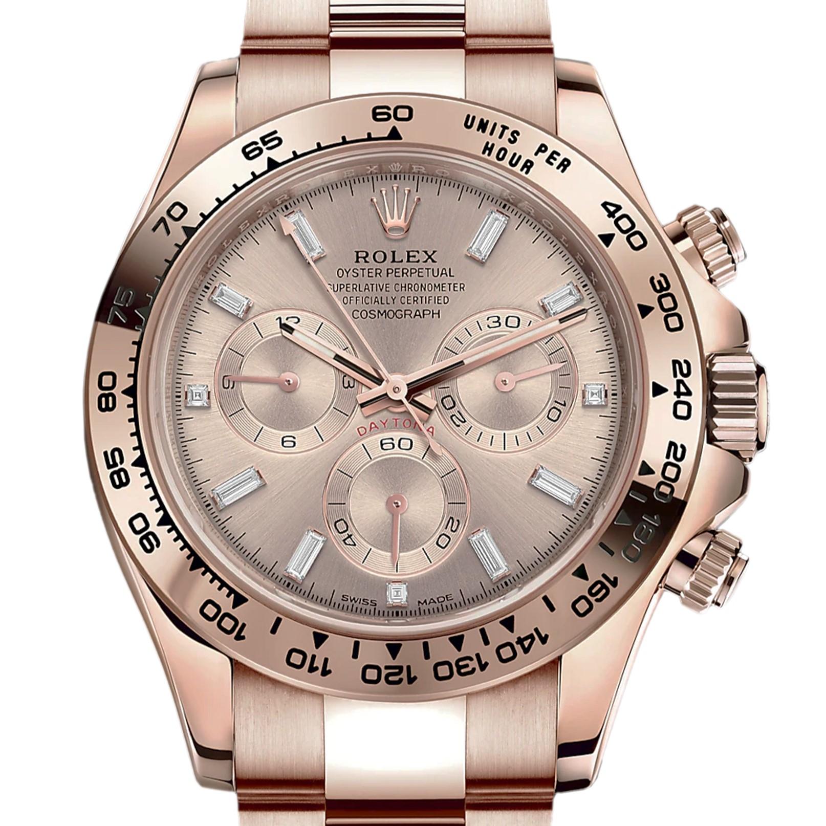 Rolex Cosmograph Daytona 40mm 18K Gold Diamond Sundust Dial Watch ...