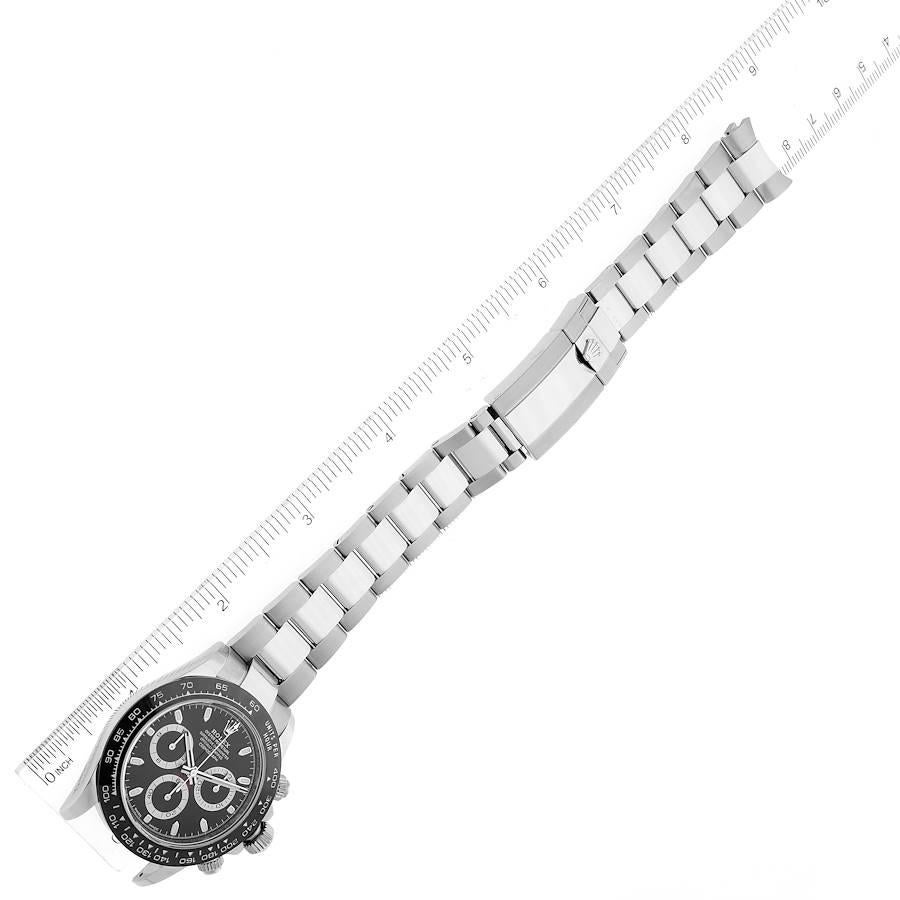 Rolex Cosmograph Daytona Ceramic Bezel Black Dial Mens Watch 116500 Box ...