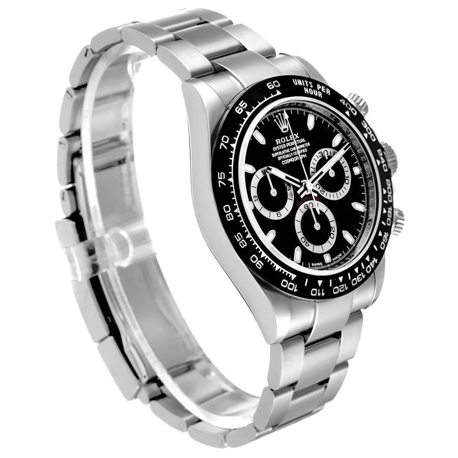 Rolex Cosmograph Daytona Ceramic Bezel Black Dial Mens Watch 116500 Box ...