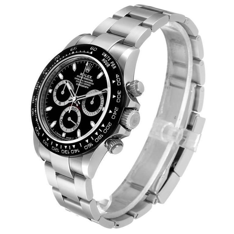 Rolex Cosmograph Daytona Ceramic Bezel Black Dial Mens Watch 116500 Box ...