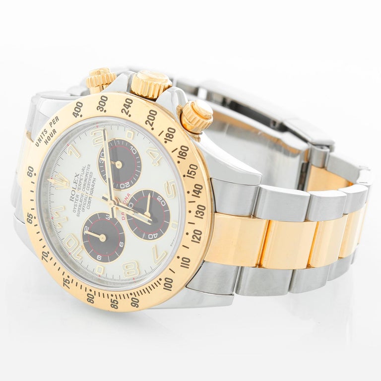 Rolex Cosmograph Daytona Men's Steel and Gold Watch 116523 Panda Dial ...