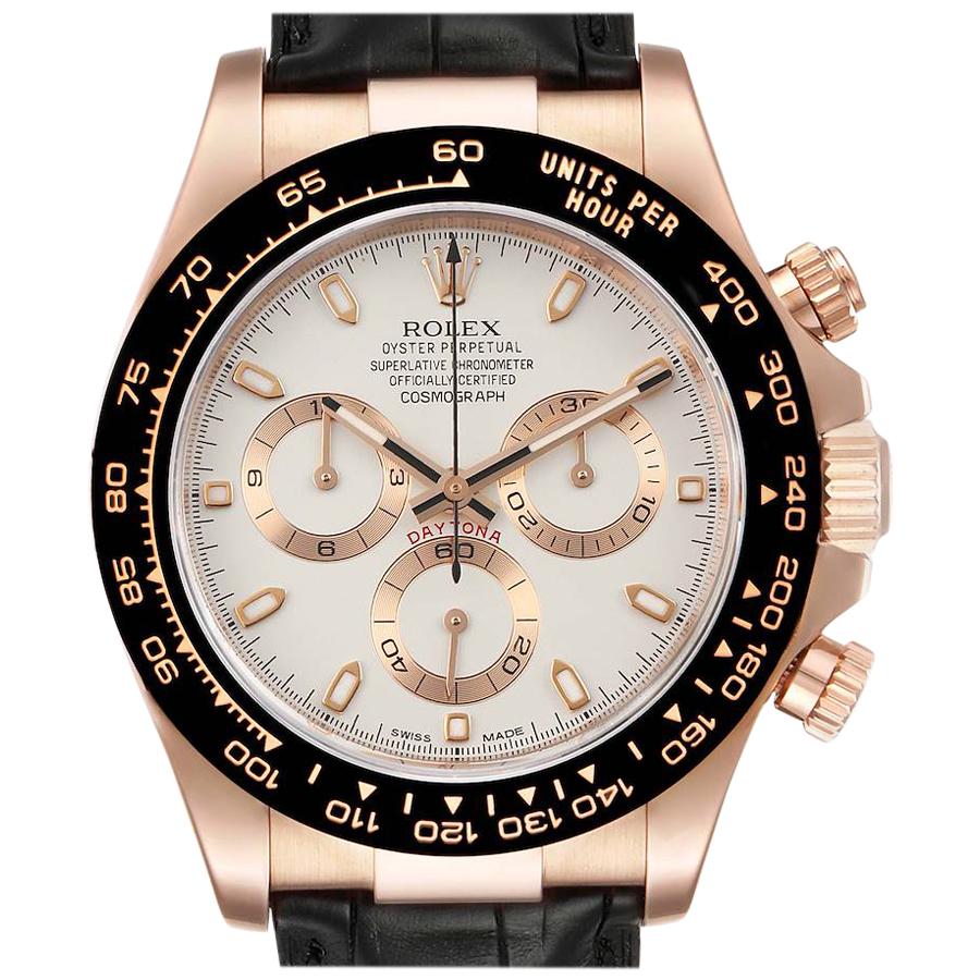 Rolex Cosmograph Daytona Rose Gold Everose Men's Watch 116515 Box Card ...