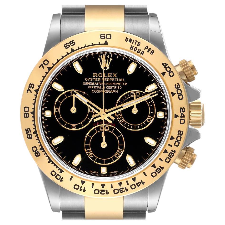 Rolex Montre Cosmograph Daytona en acier, or jaune et diamants 116503 ...