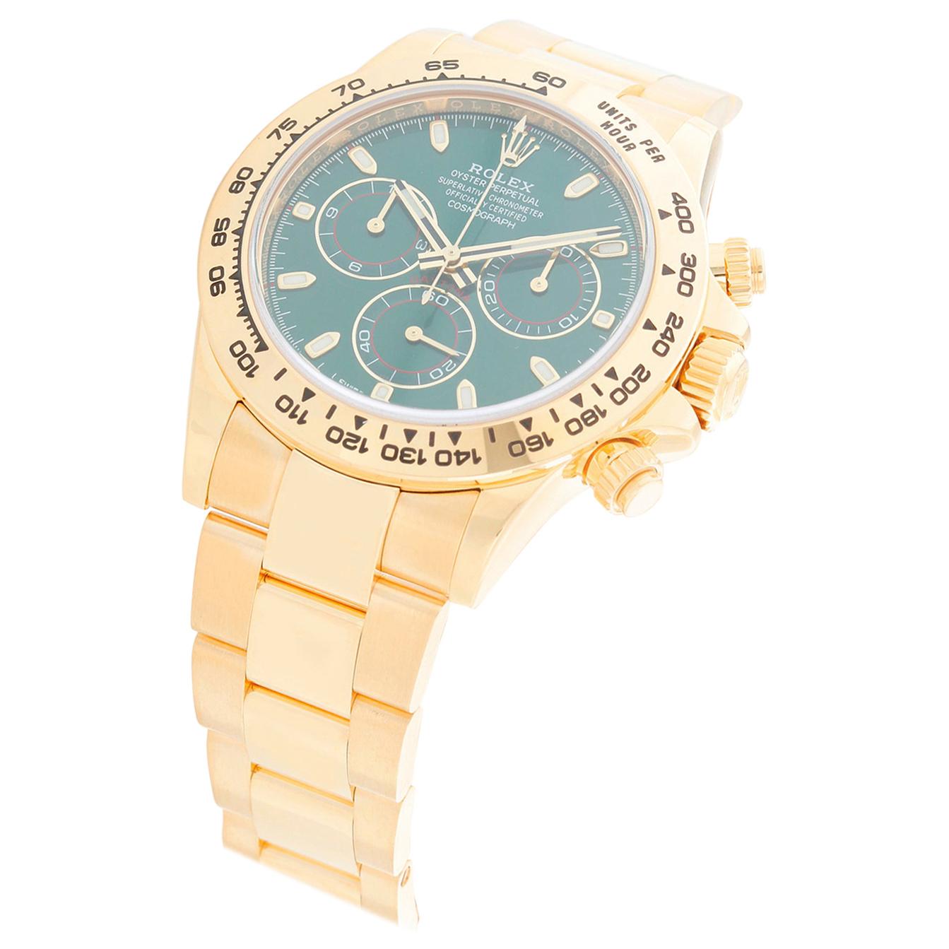Rolex Cosmograph Daytona Green Dial - 4 For Sale on 1stDibs