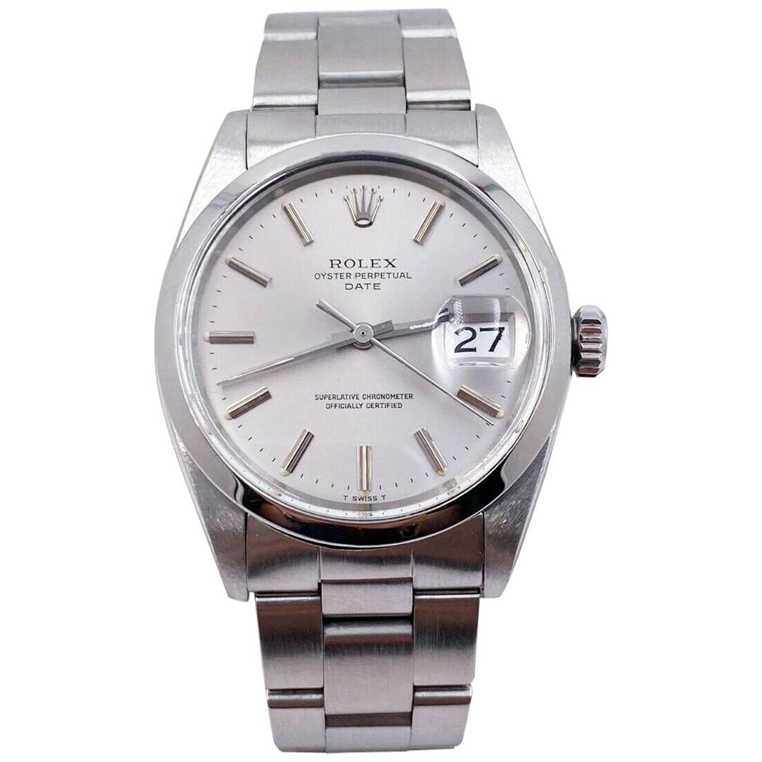 Rolex Stainless Steel Date Automatic Wristwatch Ref 1500, circa 1961 at ...