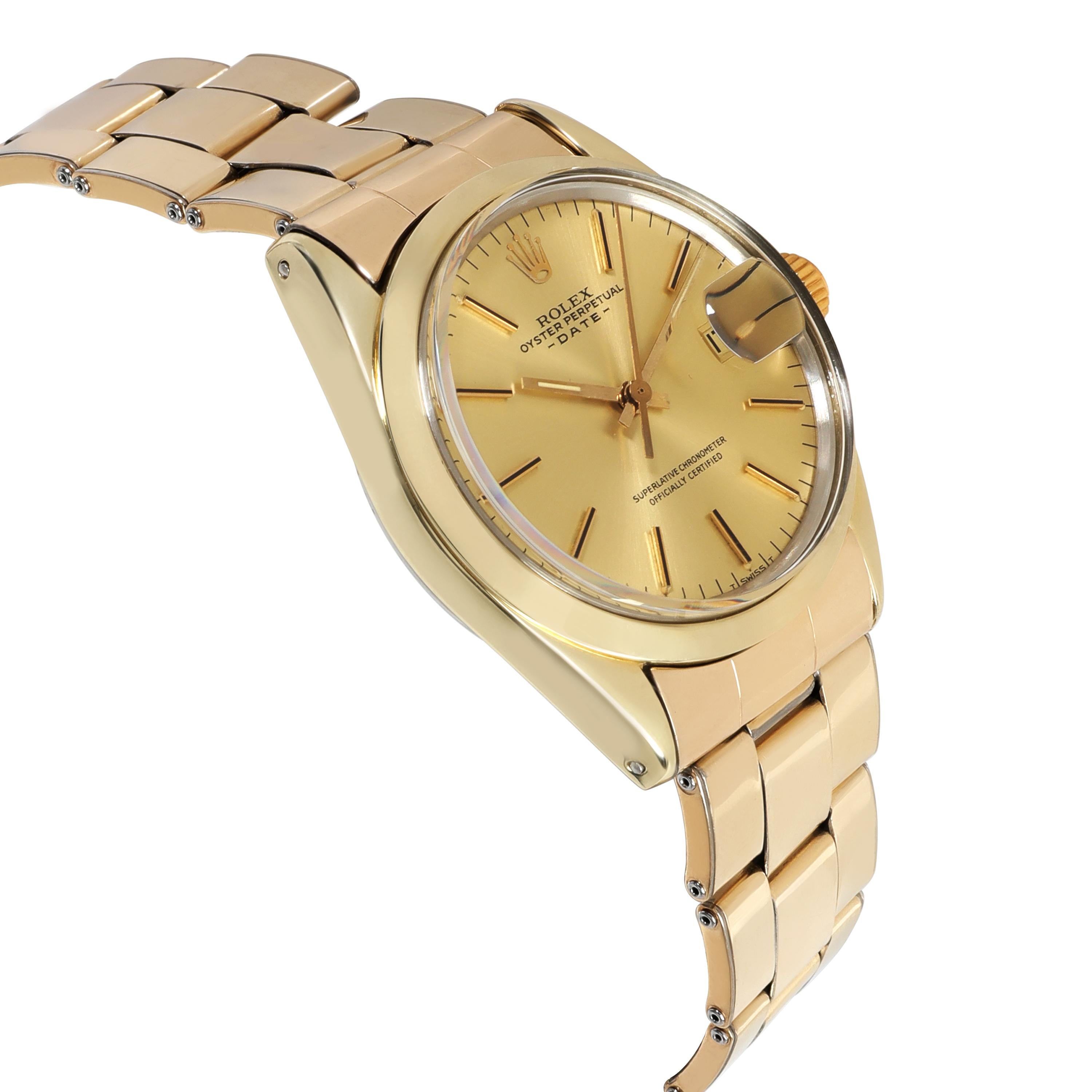 Rolex Date 1550 Men's Watch in Gold Shell For Sale at 1stDibs | rolex ...