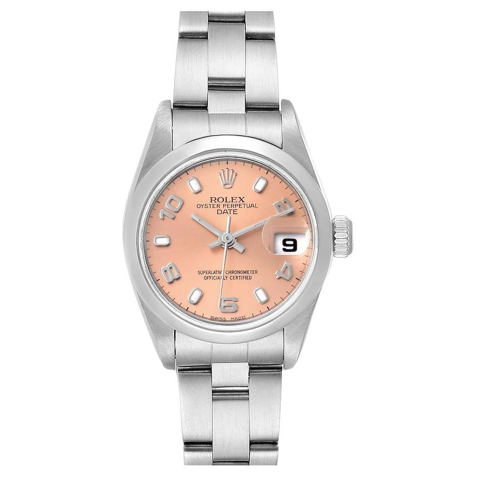 Rolex 78274 Datejust Salmon Dial and Diamond Bezel Ladies Watch at ...