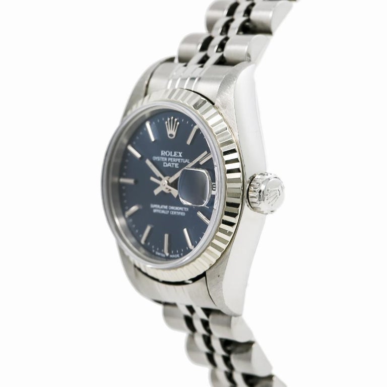 Rolex Date 69240 Women's Automatic Watch Stainless Steel Blue Dial For ...