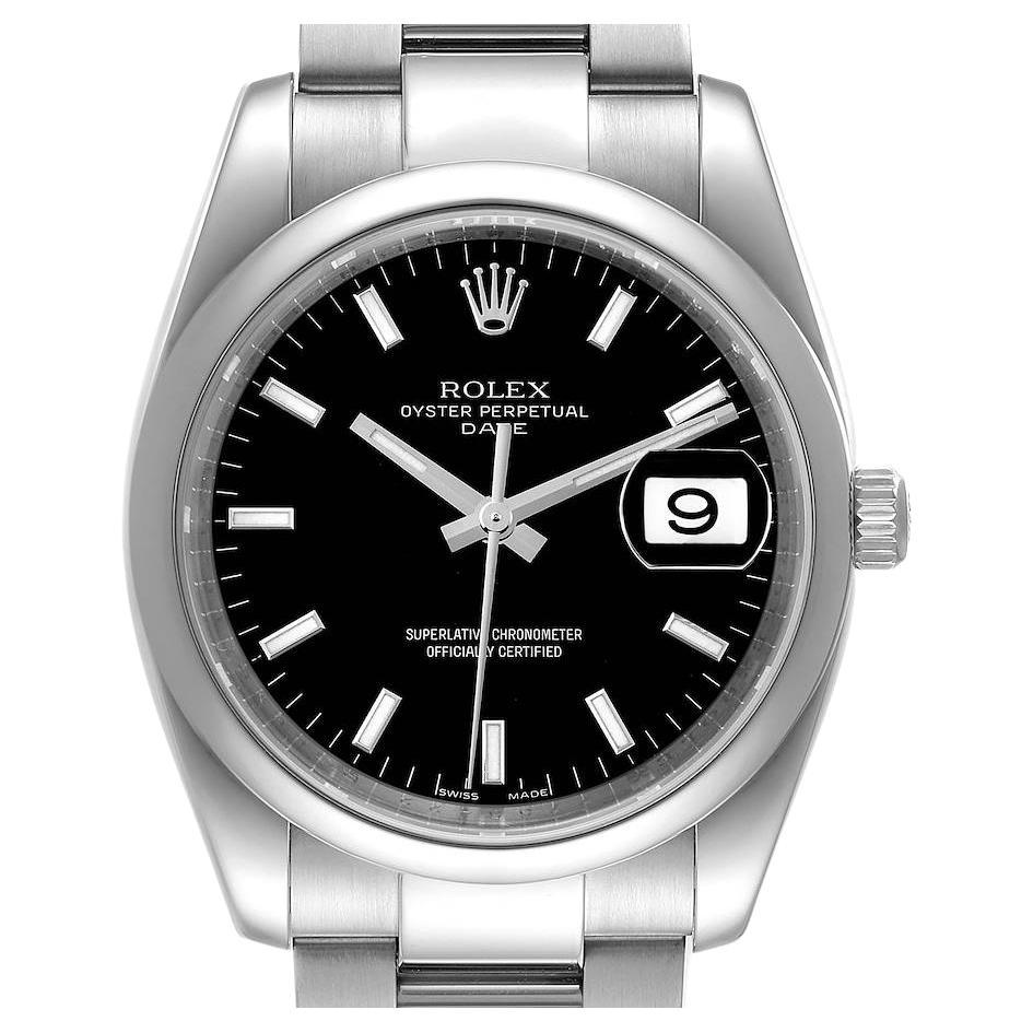 Rolex Date Oyster Perpetual Men's Watch 115200 at 1stDibs