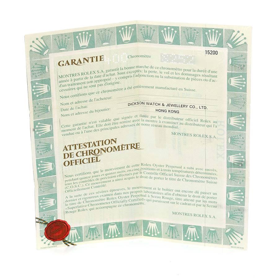 Rolex Montre pour homme Date Domed Bezel Oyster en acier 15200 avec boîte et certificats d ...