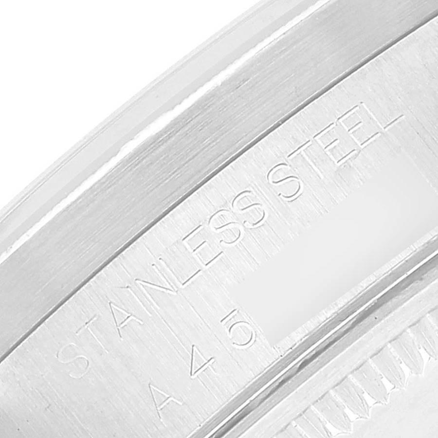 Rolex Date Silver Dial Steel Engine Turned Bezel Mens Watch 15210 For ...