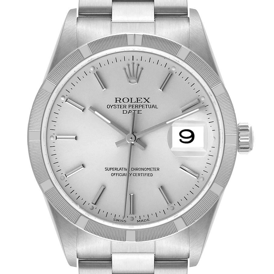 Rolex Datejust Steel Silver Dial Engine Turned Bezel Automatic Men's ...
