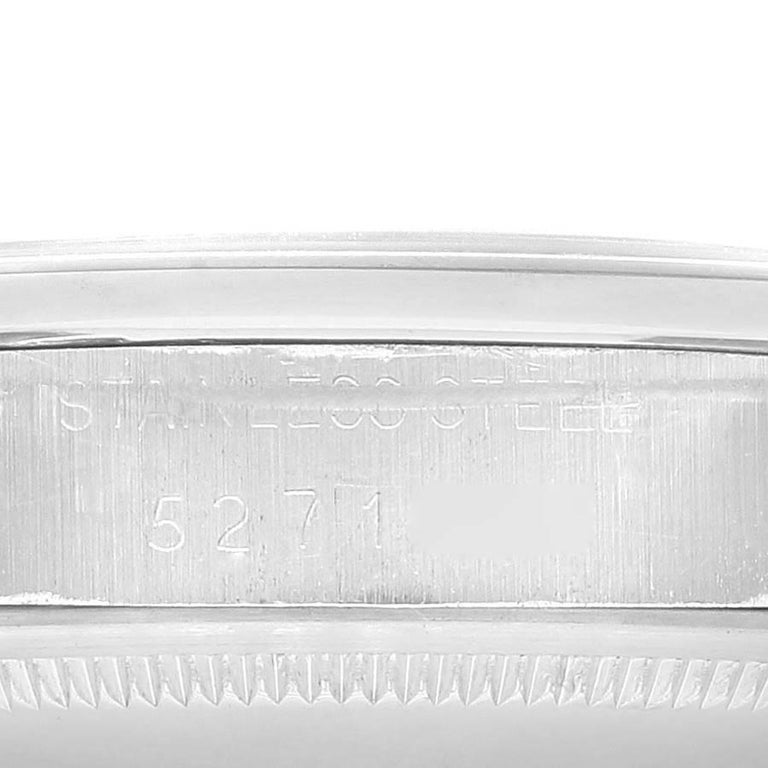 Rolex Date Smooth Bezel Black Sigma Dial Steel Vintage Mens Watch 1500 ...