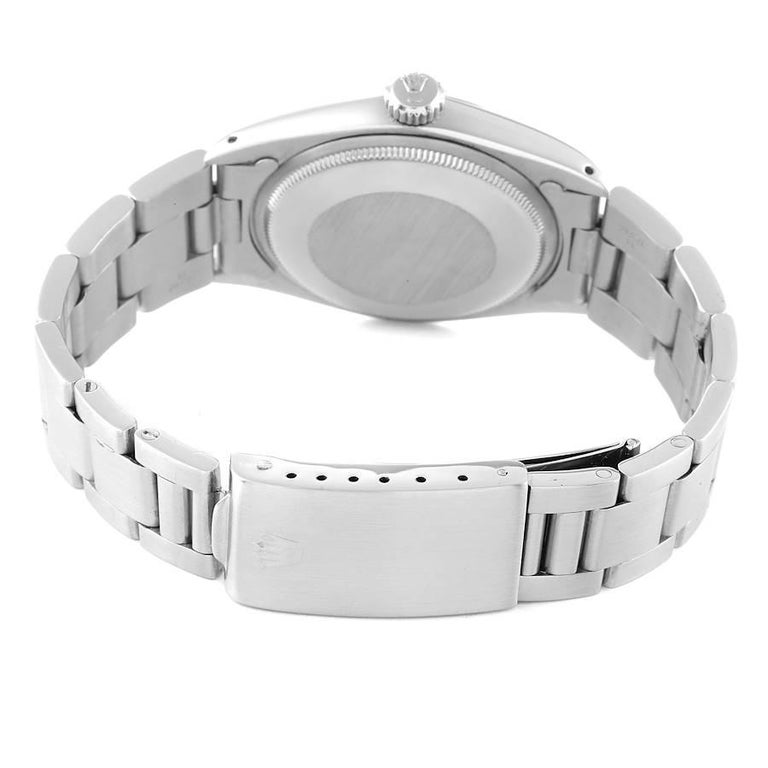 Rolex Date Smooth Bezel Black Sigma Dial Steel Vintage Mens Watch 1500 ...