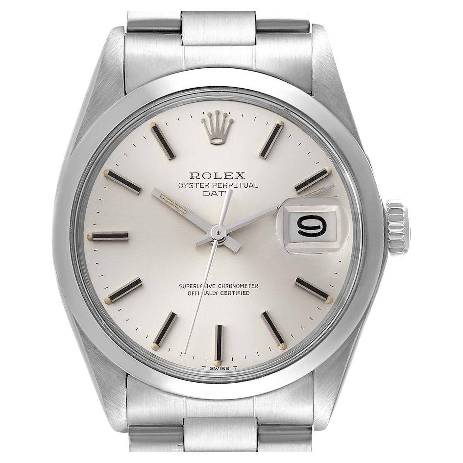 Vintage Rolex Date Automatic Ref. 1500 Pink Dial Roman Numeral Steel ...