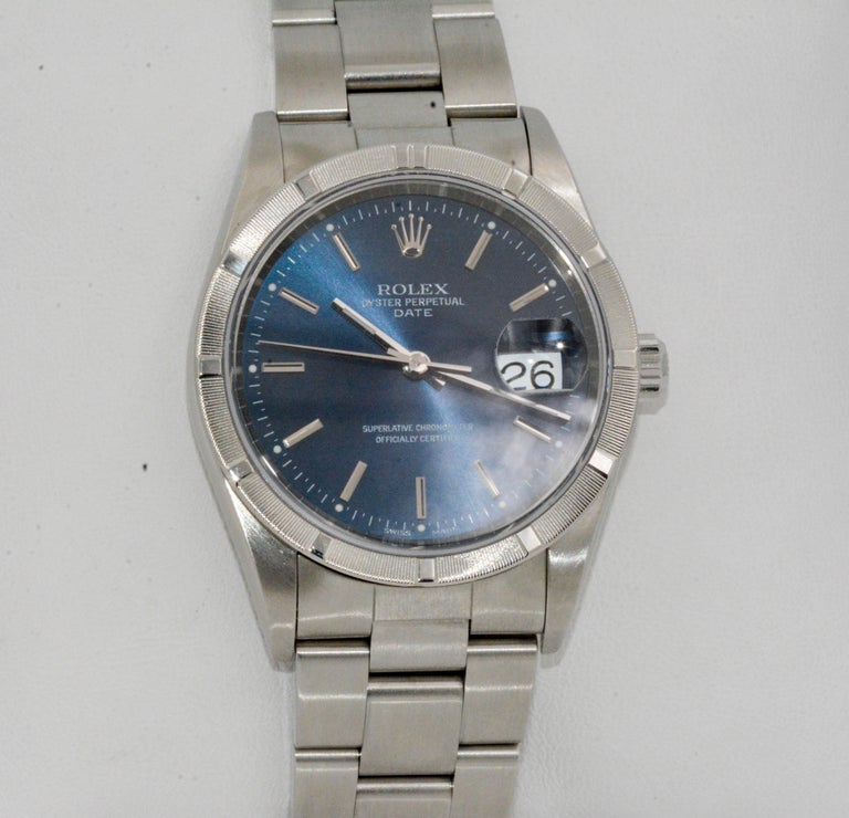 Rolex Date Stainless Steel Superlative Chronometer, Officially ...