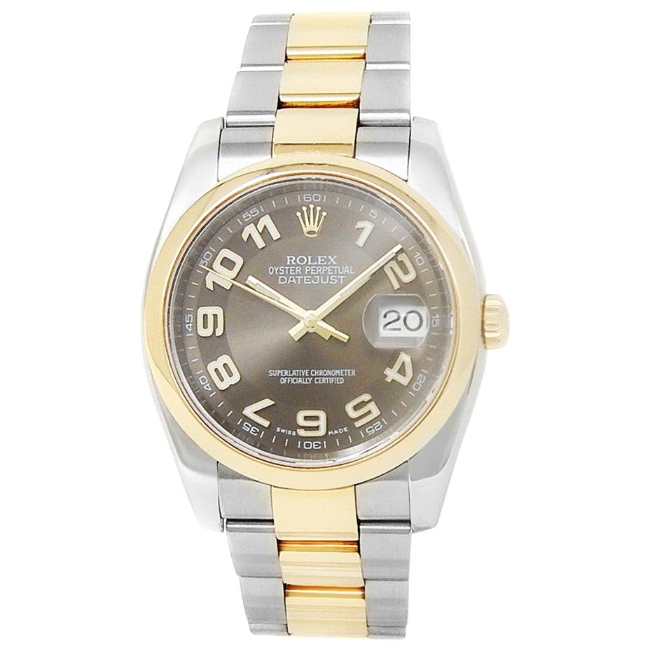 Rolex Datejust 116203, Brown Dial, Certified and Warranty at 1stDibs