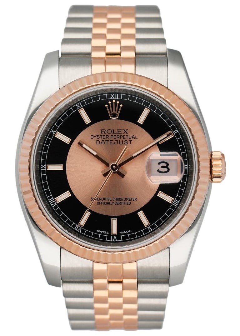 Rolex Montre Datejust 116231 avec cadran de smoking pour hommes - En ...